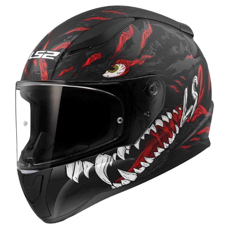 KASK MOTOCYKLOWY KASK LS2KASK LS2 FF353 RAPID II KAIJU MATT BLACK RED ...